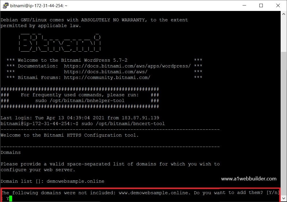 How To Setupinstall Ssl Certificate To Your Wordpress Website For Free Using Aws Bitnami And